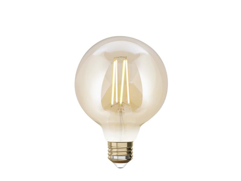 White G95 LED bollamp filament E27 9W dimbaar amber | Hubo White G95 LED bollamp filament E27 9W dimbaar amber | Hubo