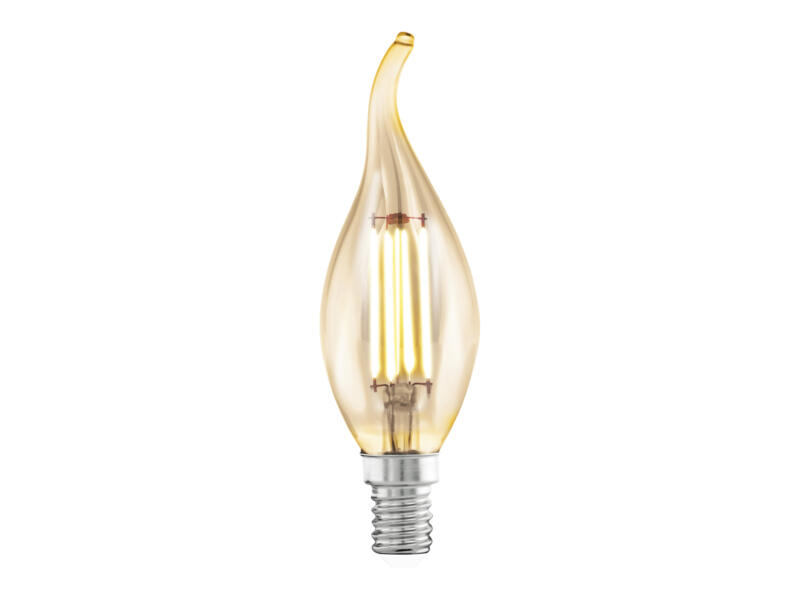 Eglo ampoule LED flamme filament mince E14 4W | Hubo Eglo ampoule LED flamme filament mince E14 4W | Hubo